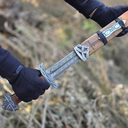 Viking Floki Sword, 101-CM Raven Floki, 1095 Damascus Steel, infinity ...