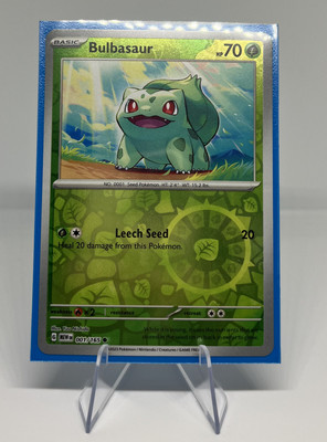 Bulbasaur Reverse Holo Near Mint 001/165 Scarlet & Violet 151 | eBay