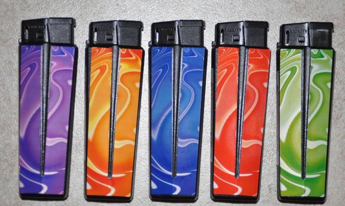 50 Pcs NULITE EDGE ELECTRONIC Refillable LIGHTERS //Gas Lighter | eBay