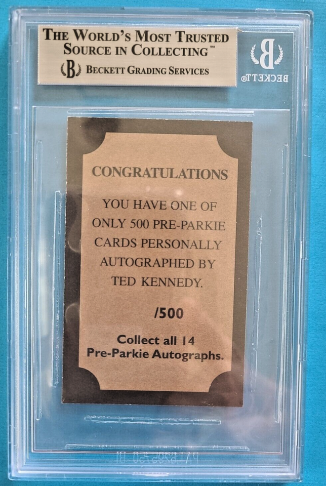 Ted Teeder Kennedy Pre-Parkie Autograph BGS Beckett Authentic Auto /500 ...