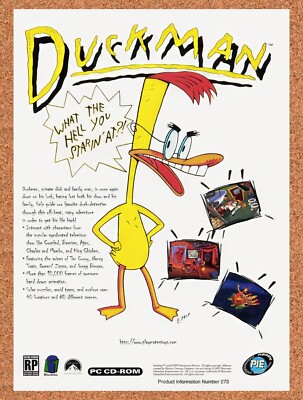 1996 Duckman PC Original Advertisement / Retro Wall Art v1 | eBay