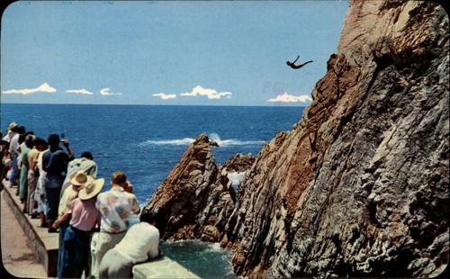 Acapulco Guerrero Mexico El Clavadista cliff diver mailed 1980 vintage ...