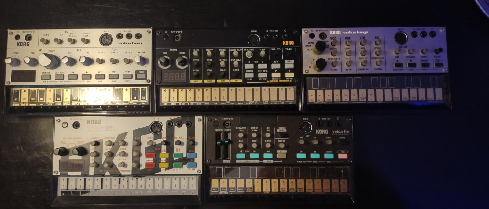 Korg Volca Collection - Keys, FM 1, Beats, Bass, OKGO Special Edition ...