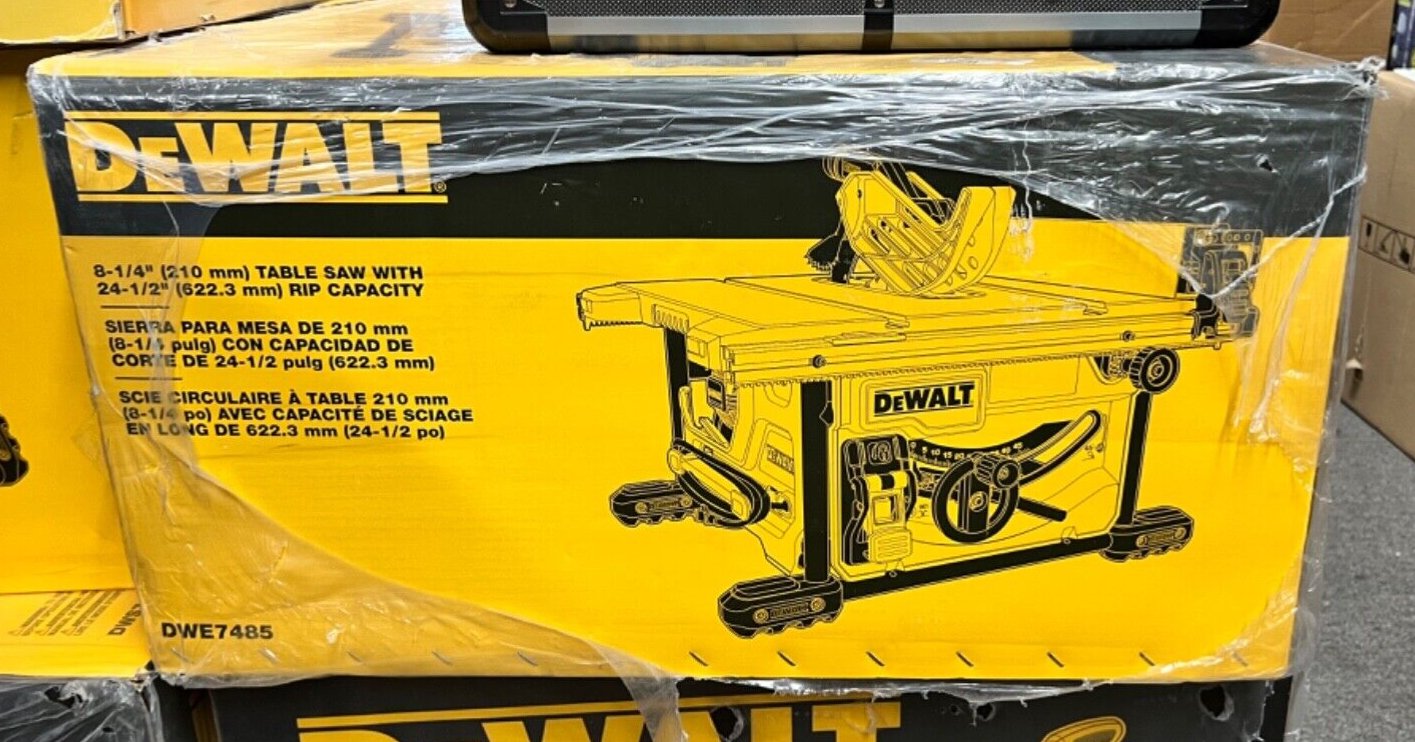 DEWALT DWE7485 8-1/4" Corded Electric Jobsite Table Saw for sale online ...