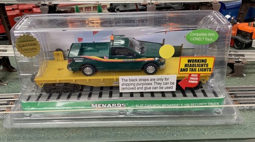 Menards O Gauge Flat Car With Pickup Truck Lighted, USED | eBay