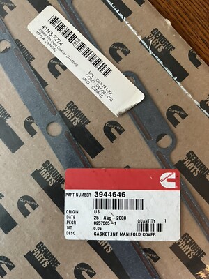 Cummins 3944646 Intake Manifold Cover Gasket OEM | eBay
