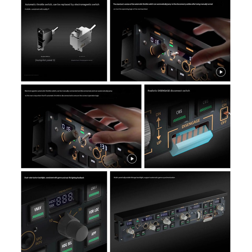 WINWING PAP3 Flight Simplayer MCP Control Panel Simulator FOR PMDG 737 ...