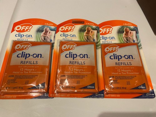 3 Packs OFF Mosquito Repellent CLIP ON Fan Refills 6 Refills Total | eBay