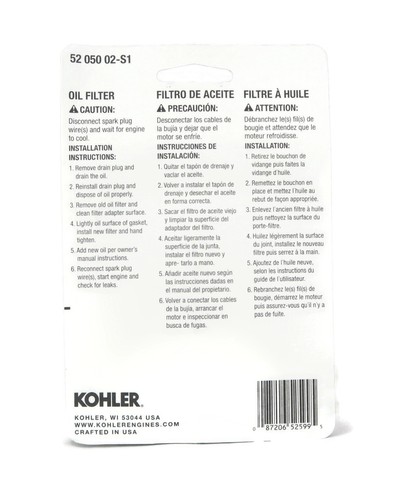 (12 Pack) Pro Performance Anti-drain Oil Filter for Kohler 52 050 02 ...