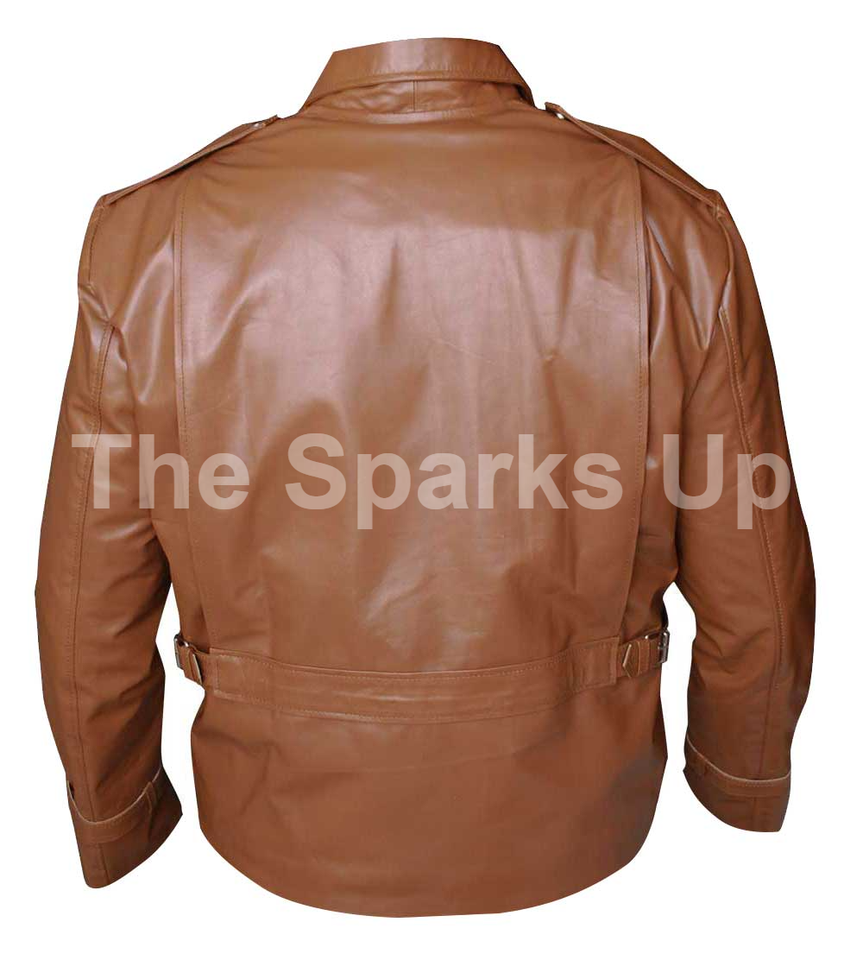 MENS THE ROCKETEER 1940's AVIATOR WW2 STYLE FLIGHT PILOT REAL LEATHER ...