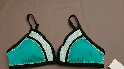 BAR III M/M GREEN PADDED BIKINI TOP BATHING SWIM SWIMWEAR SWIMSUIT ...