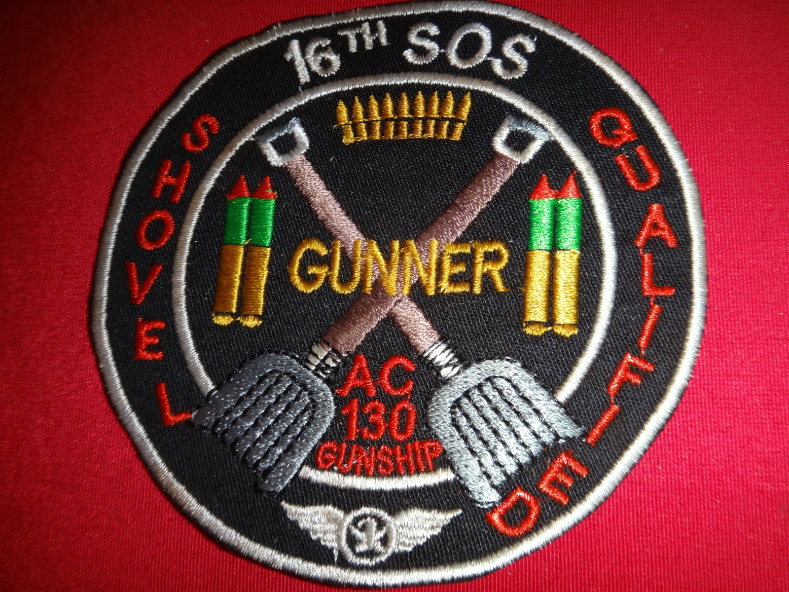 US 16th SOS Gunner AC-130 Gunship SHOVEL QUALIFIED Vietnam War Patch | eBay