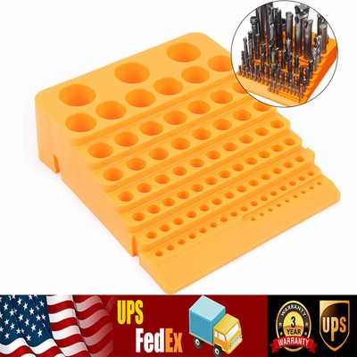 Universal Drill Bits Organizer Storage Case, 84 Holes for 4mm - 32mm ...