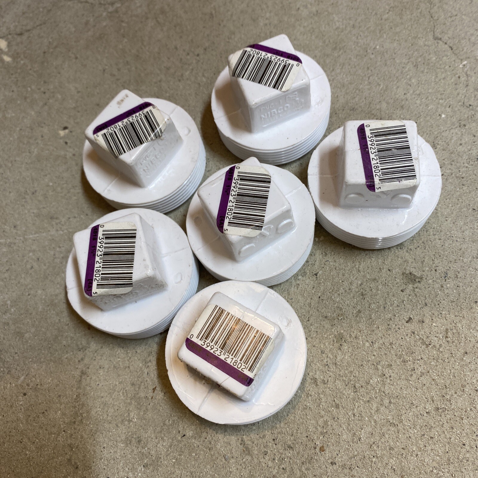 NIBCO 1-1/2 in. PVC DWV MIPT Cleanout Plug For Drain Pipe. 6 Ct | eBay