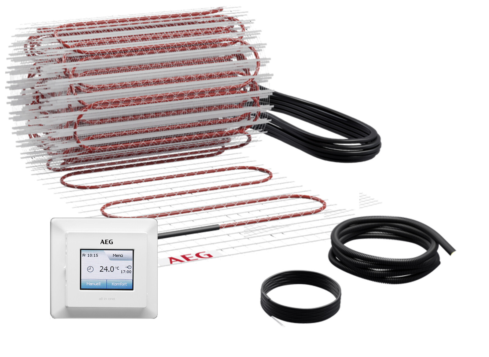 AEG Elektrische Wellness Fußboden Heizung + Regler FRTD 903 TC Bad ...