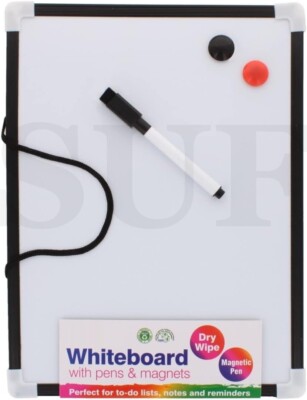A4 Magnetic Whiteboard Dry Wipe White Board Office Home Memo Notice ...