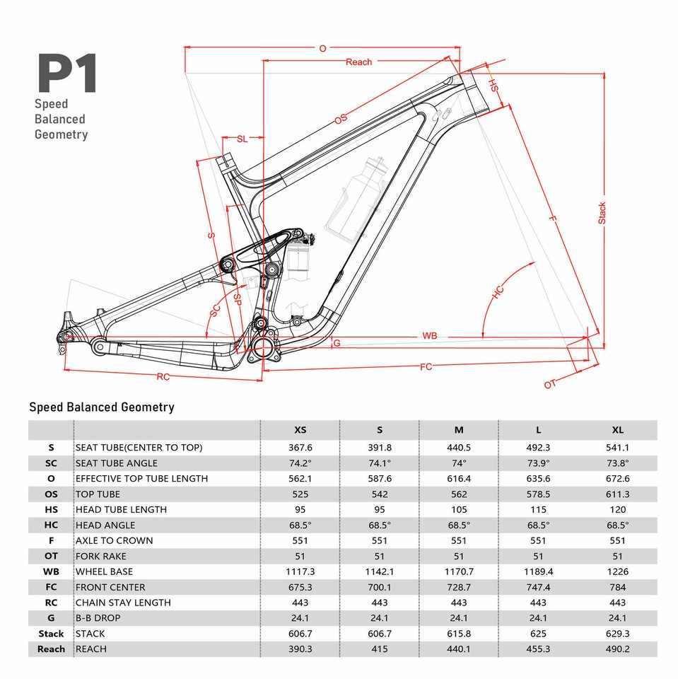 ICAN P1 29er Carbon Trail MTB Boost Frame M Size with ROCKSHOX MONARCH ...