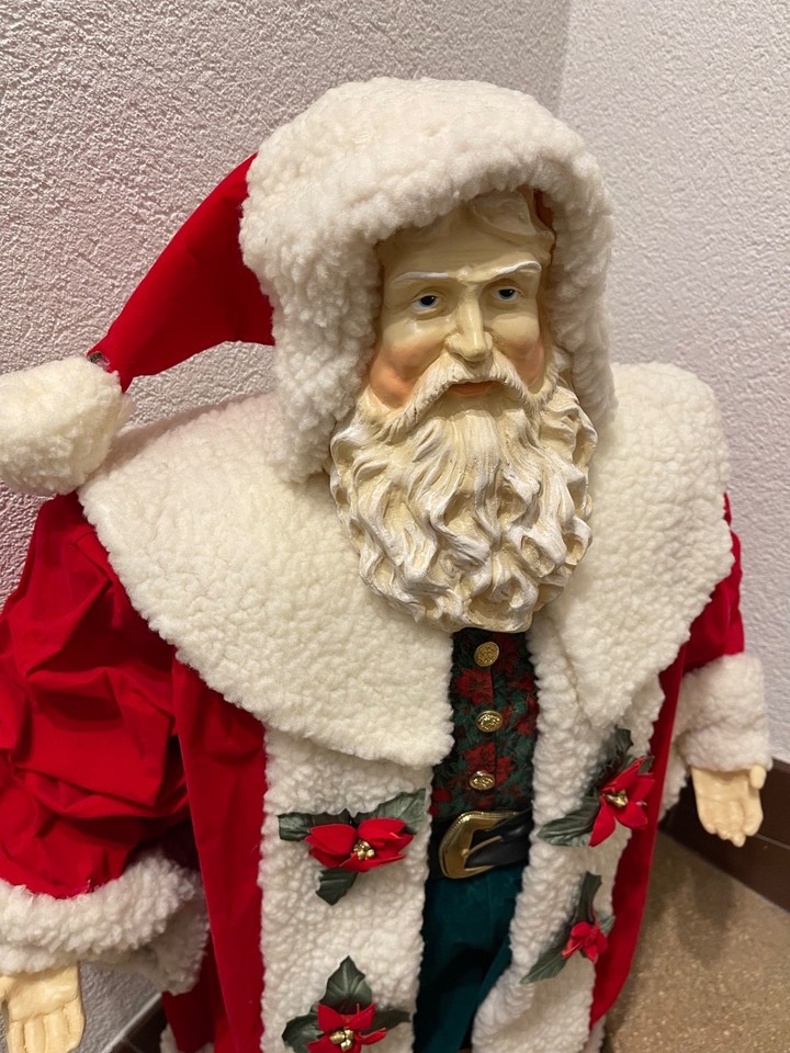 Weihnachtsmann Figur ca.95cm gross Santa Claus Nikolaus Weihnachten ...