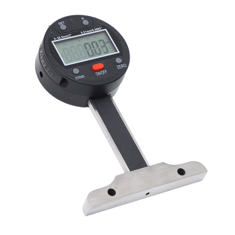 0-2in Digital Depth Gage Electronic Depth Gauge 0.0005in Dial Indicator ...