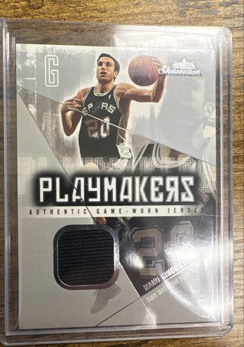 2004-05 Fleer Showcase - Playmakers Jersey Manu Ginobili #PM-MG Silver ...