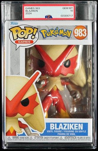 Blaziken Games Pokemon 983 Funko Pop! PSA 10 GEM MINT | eBay