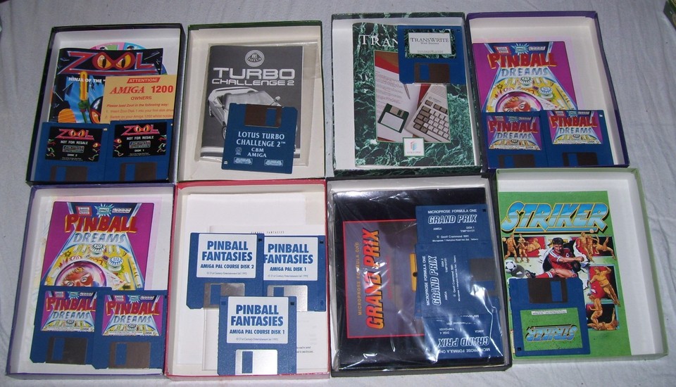 8 x Commodore Amiga A1200 Computer BOXED Games 4 x TESTED OK 4 x ...