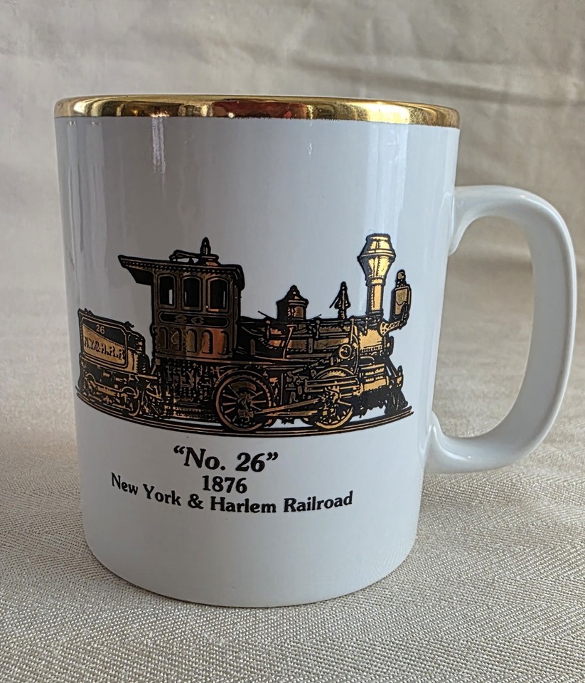 4 US Railroad Coffee Mug Series Cups Famous RRs From 1800s Antique ...
