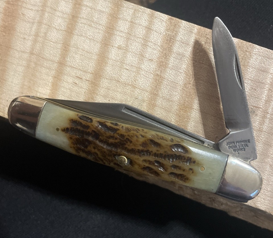 VTG John Primble India Steel Works, Two Blade Pocket Knife, Great Snap ...