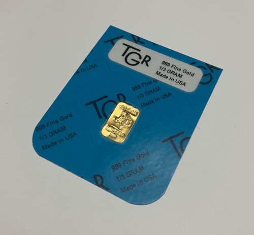 Texas Gold Reserve 1/3 gram Pure Gold Bar | eBay