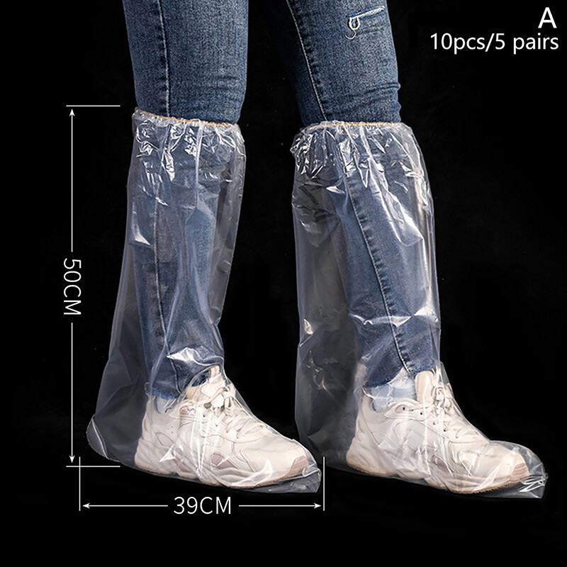 10Pcs Waterproof Thick Shoes Cover Disposable Shoe Dust Covers Rain ...