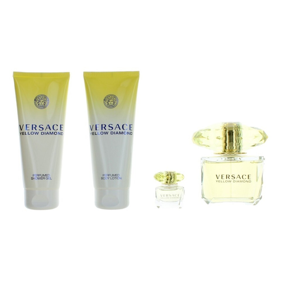 Versace Yellow Diamond by Versace, 4 Piece Gift Set for Women | eBay