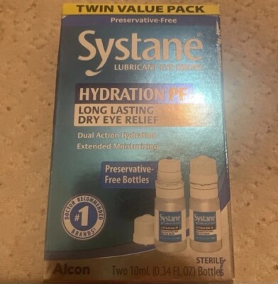 Systane Hydration PF Long-lasting Eye Relief Twin Pack Exp: 06/2025 | eBay