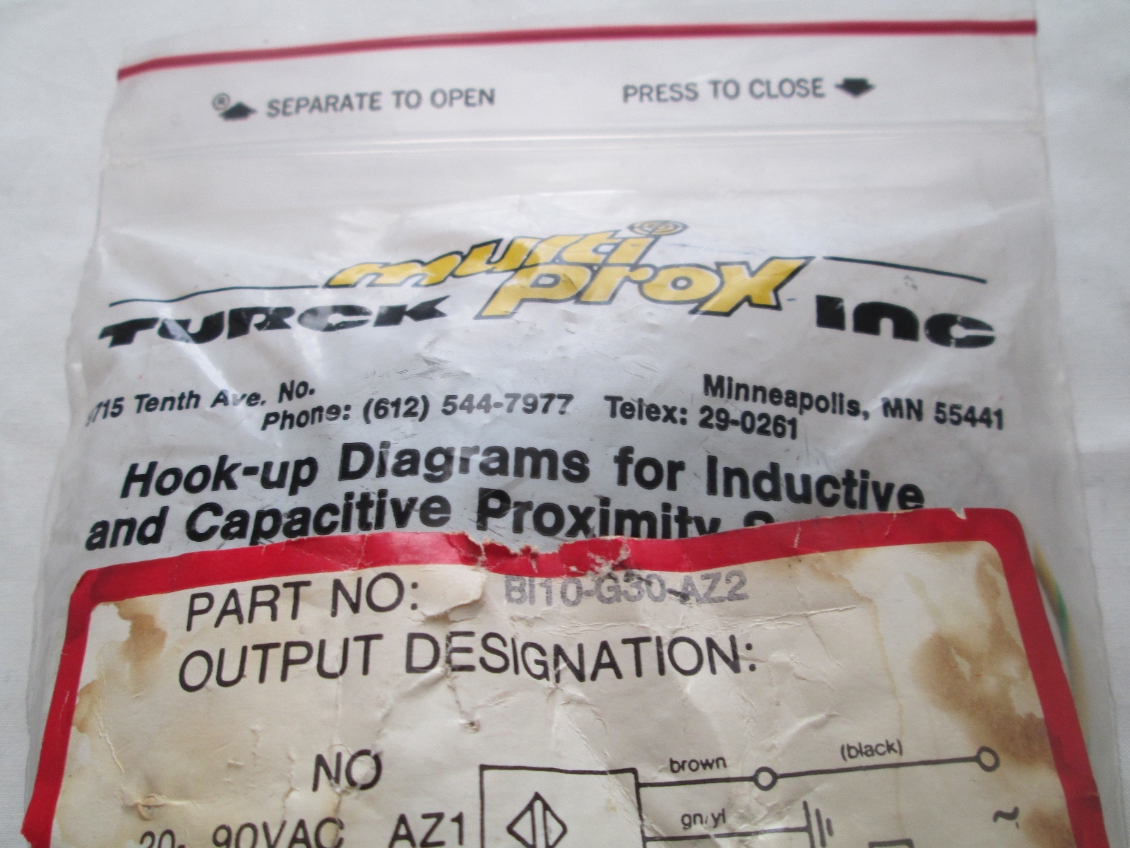 TURCK MULTI PROX BI10-G30-AZ2 PROXIMITY SWITCH for sale online | eBay