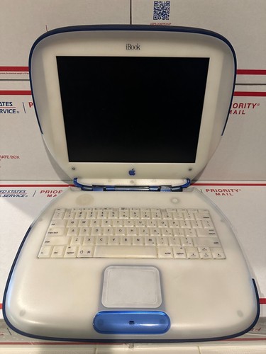Apple iBook G3/366 M6411 Clamshell Laptop Indigo Edition UNTESTED RARE ...