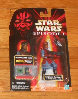 STAR WARS - EPISODE 1 -CAPTAIN PANAKA WITH BLASTER RIFLE & PISTOL - NEW ...