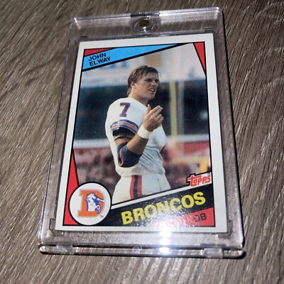 John Elway 1984 Topps #63 Denver Broncos RC Rookie Card #63 😮‍💨😮‍💨🔥 | eBay