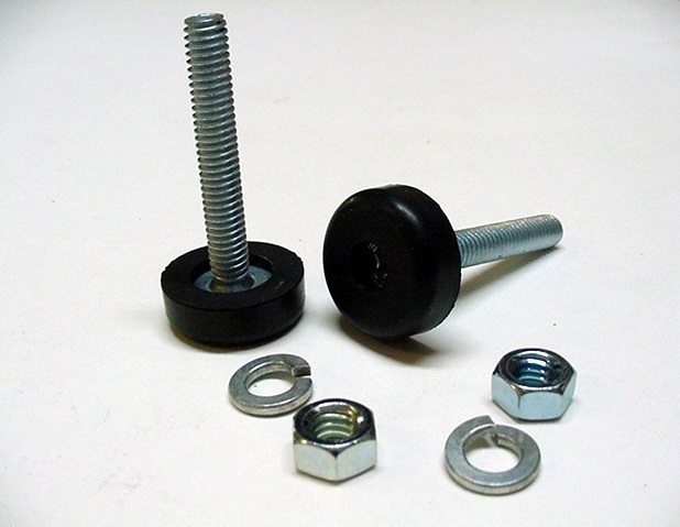 2x Olds Hood Adjustment Adjusting Leveler Leveling Bolts Rubber Bumpers ...