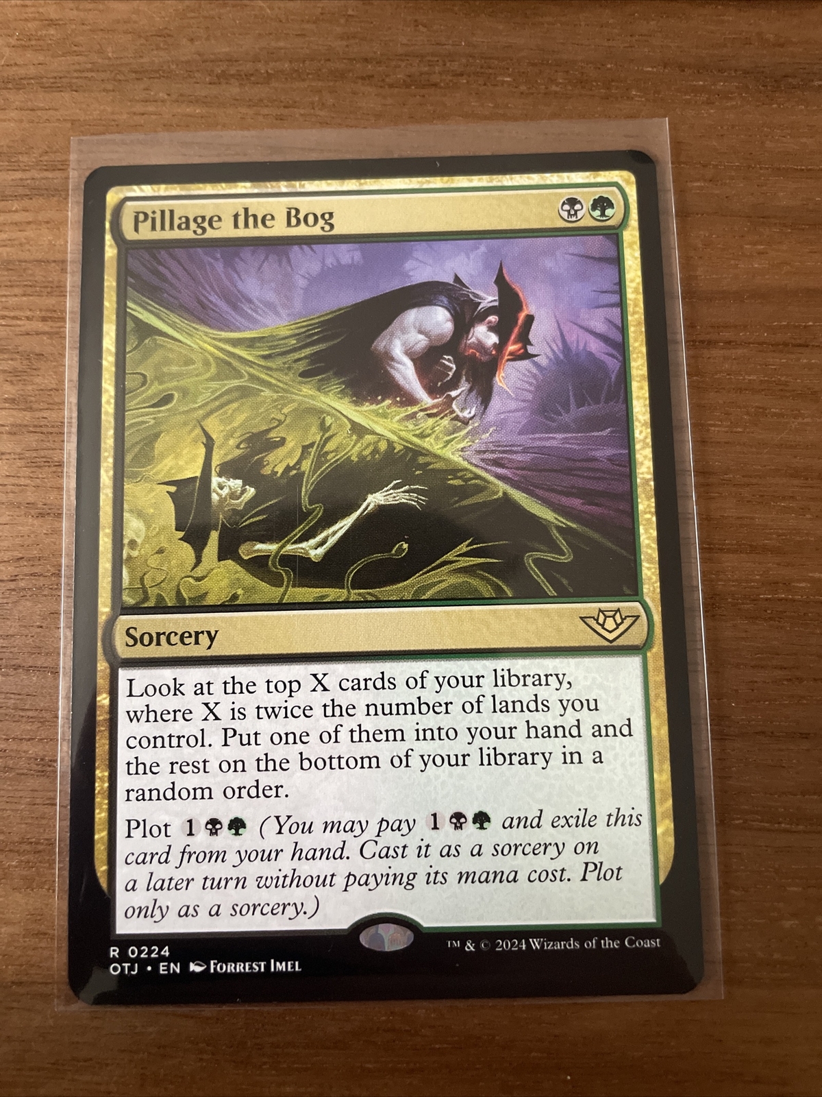 MTG Outlaws Of Thunder Junction Rare #0224 Pillage The Bog | eBay