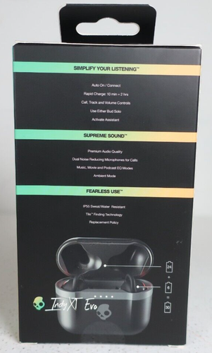 Skullcandy Indy XT Evo True Wireless Earbuds - True Black for sale ...