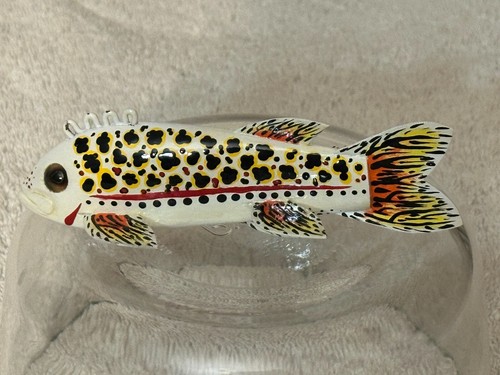 Jerry Kelm Ice Fishing Decoy Spearing Hand Carved Wood Folk Art L@@K | eBay