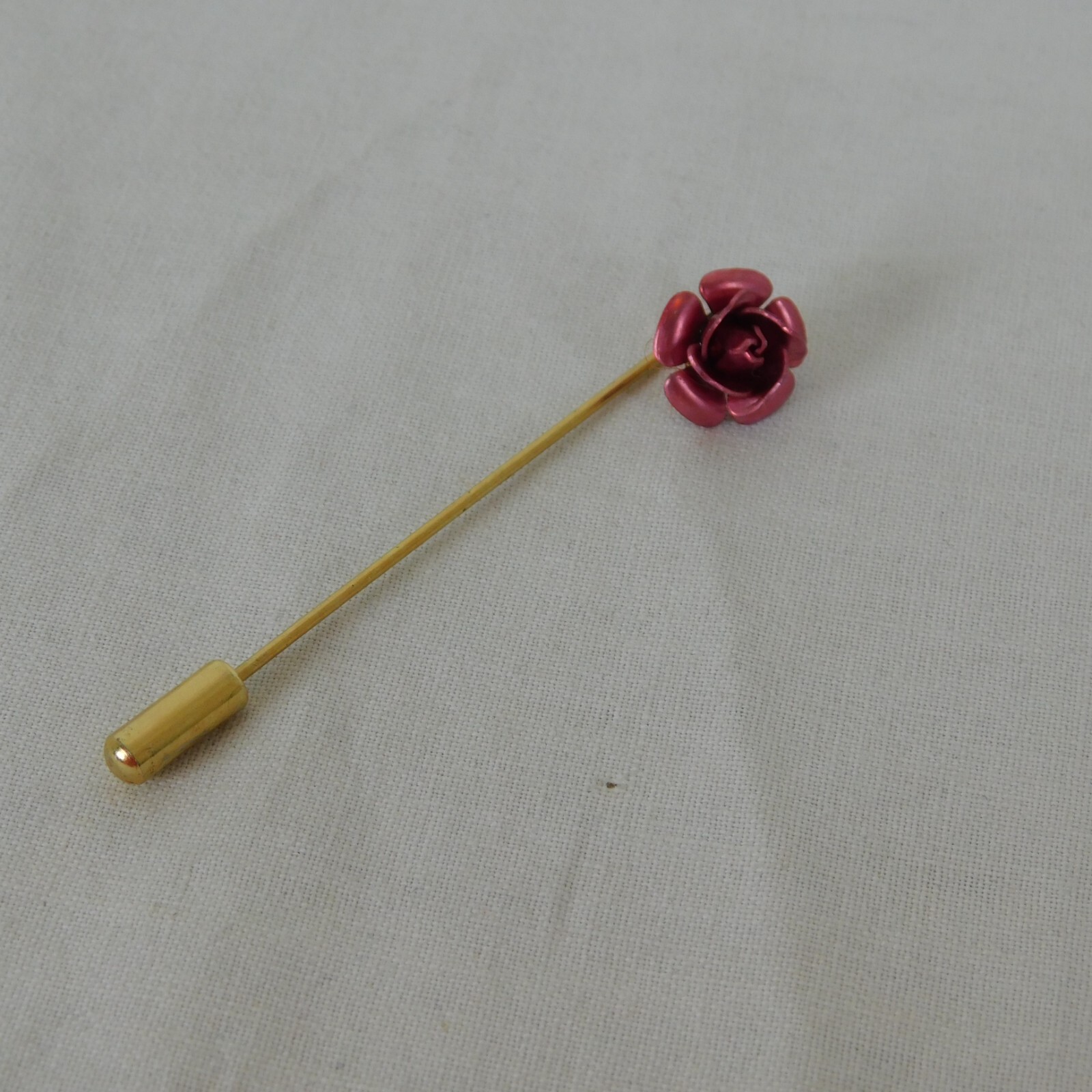 Red Rose Stick Pin Tuxedo Lapel Hat Scarf Vintage Men Women Unisex ...