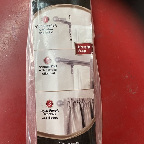 Smart Rods 18 to 48-Inch Easy Install Adjustable Café Window Rod | eBay