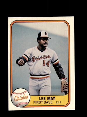 Baltimore Orioles Lee May #183 Fleer Baseball Near Mint or Better top ...