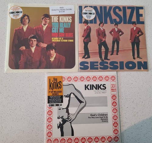 3 DIFFERENT KINKS RECORD STORE DAY 7 INCH EP'S NM SEALED KINKSIZE 2014 ...
