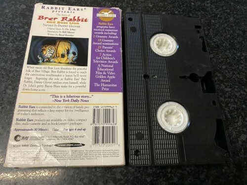RABBIT EARS VHS VIDEO-BRER RABBIT AND BOSS LION - DANNY GLOVER - DR ...