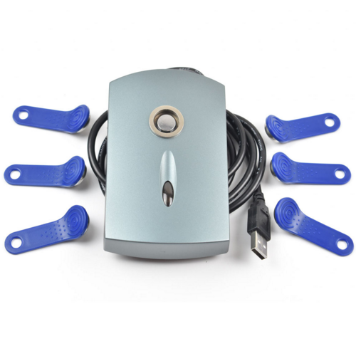 DS1990A TM iButton Reader USB Plug and Play Reader +5pcs TM1990A-F5 Key ...