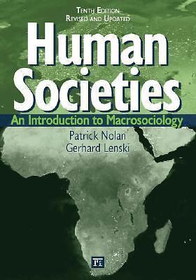 Human Societies : An Introduction to Macrosociology by Patrick Nolan ...