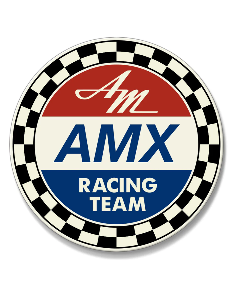 AMC AMX Racing Team Design Novelty Round Aluminum Sign - Aluminum ...