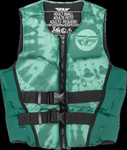 Fly Dark and Light Teal Neoprene Life Jacket Flotation Vest Adult ...
