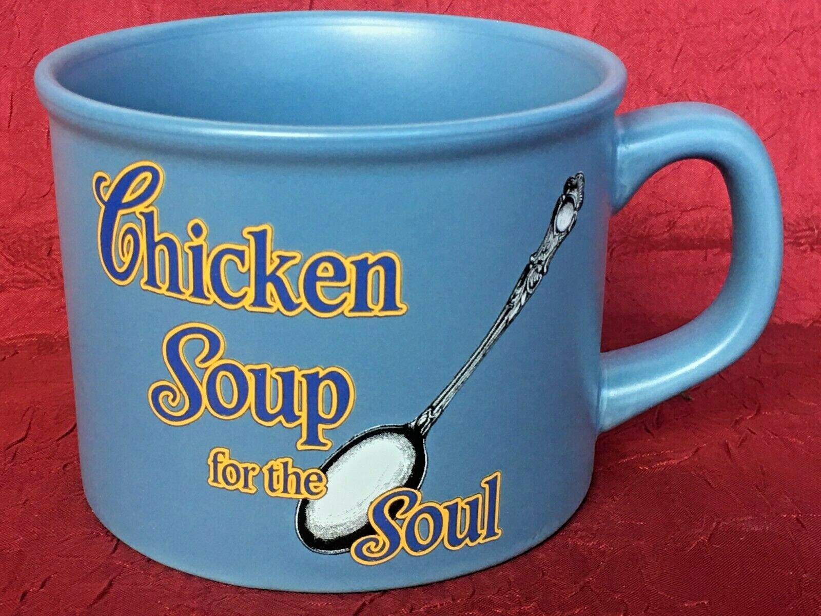 CHICKEN SOUP FOR THE SOUL - BLUE MUG CUP BOWL - DESIGNPAC - 2002 | eBay